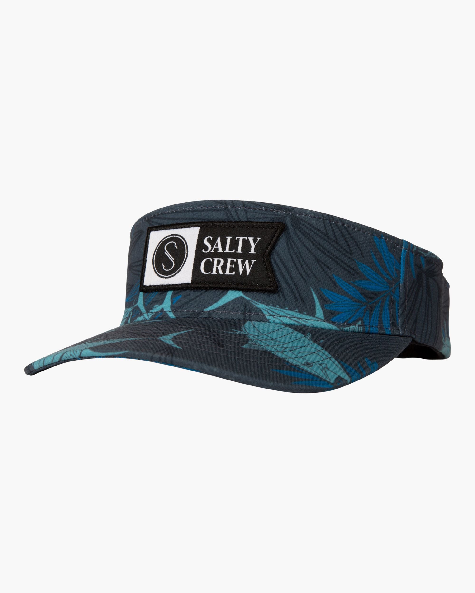 ALPHA FLAG VISOR - Charcoal | Salty Crew AU – Salty Crew Australia