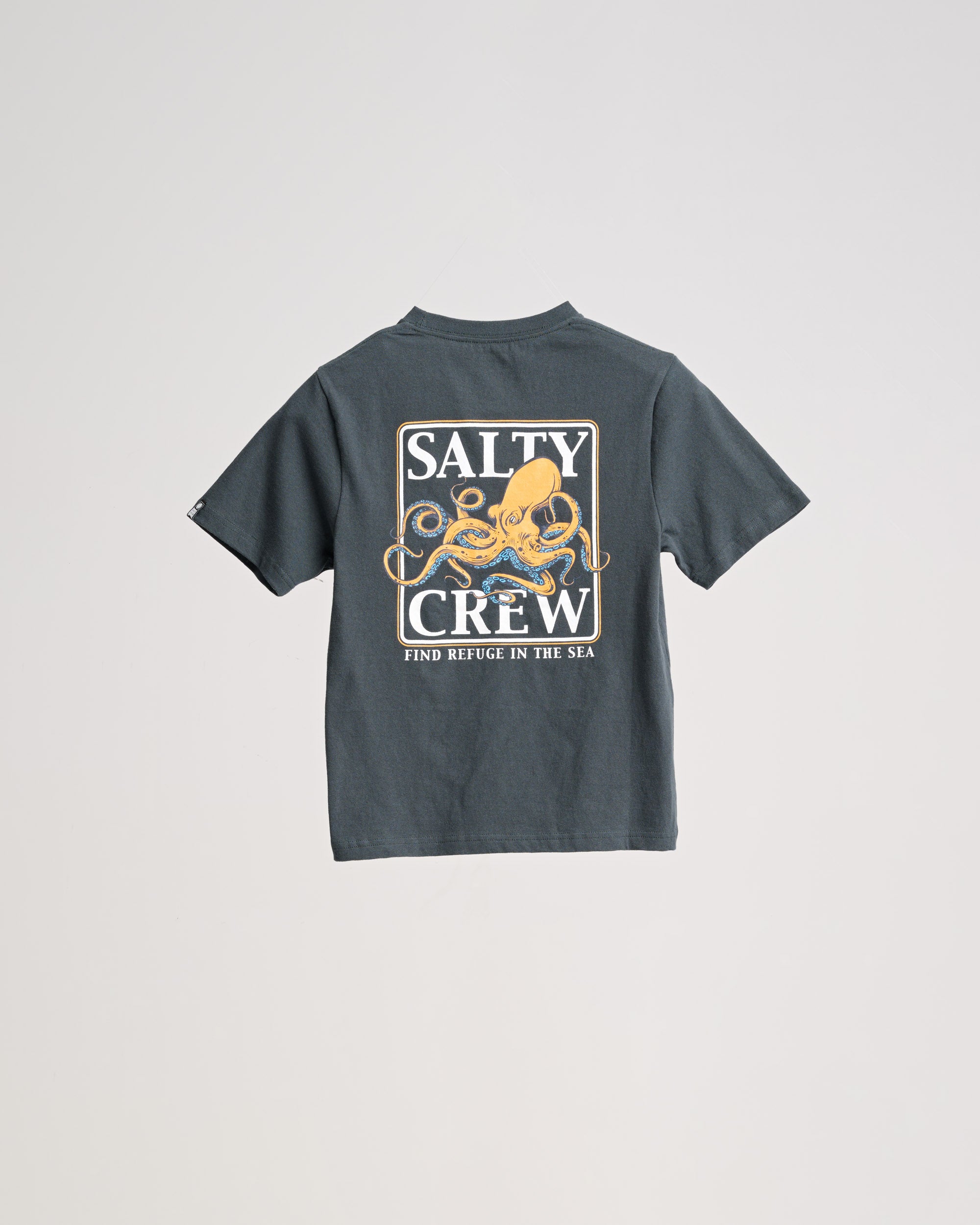 Ink Slinger Boys S/S Tee - Coal | Salty Crew Australia