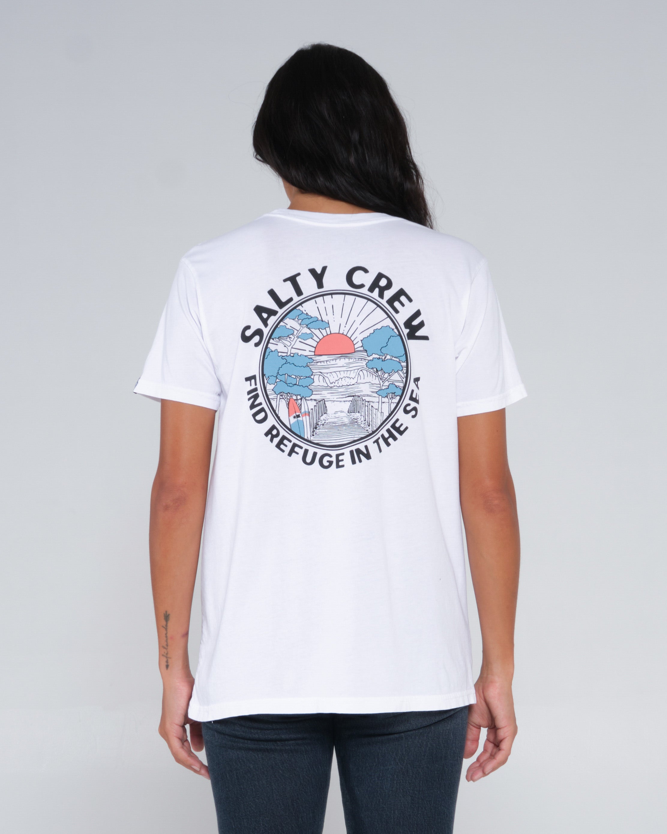 BEACH BREAK BOYFRIEND TEE - White | Salty Crew AU – Salty Crew Australia