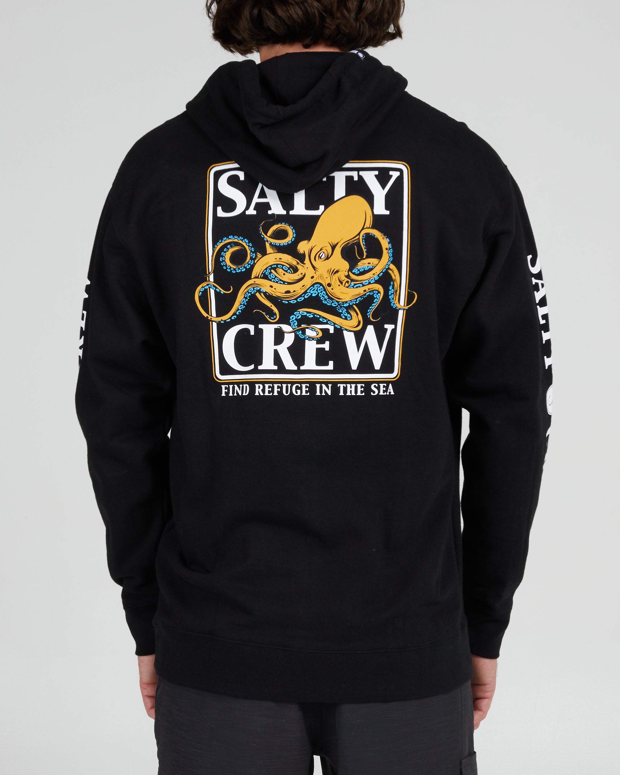 INK SLINGER FLEECE - Black | Salty Crew Australia