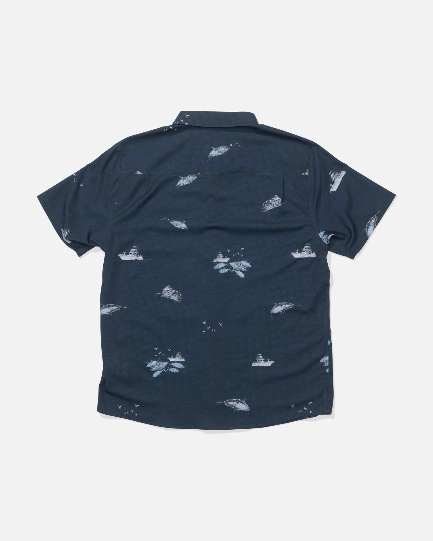 Breezer Perforated Button Up Shirt - Midnight Navy | Salty Crew Australia