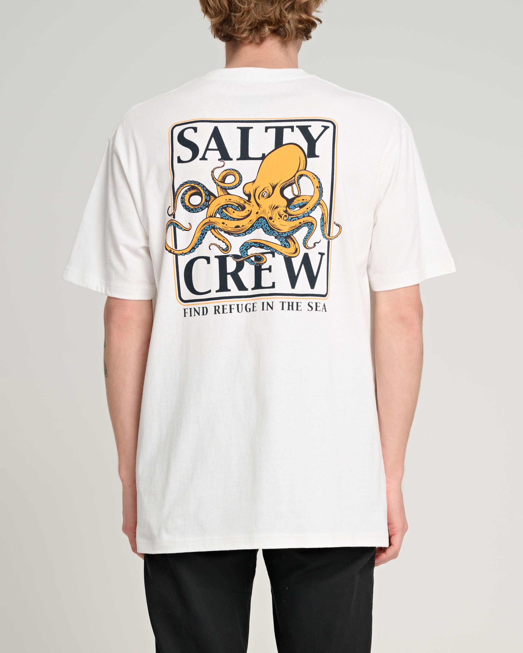 INK SLINGER STANDARD S/S TEE - White | Salty Crew Australia