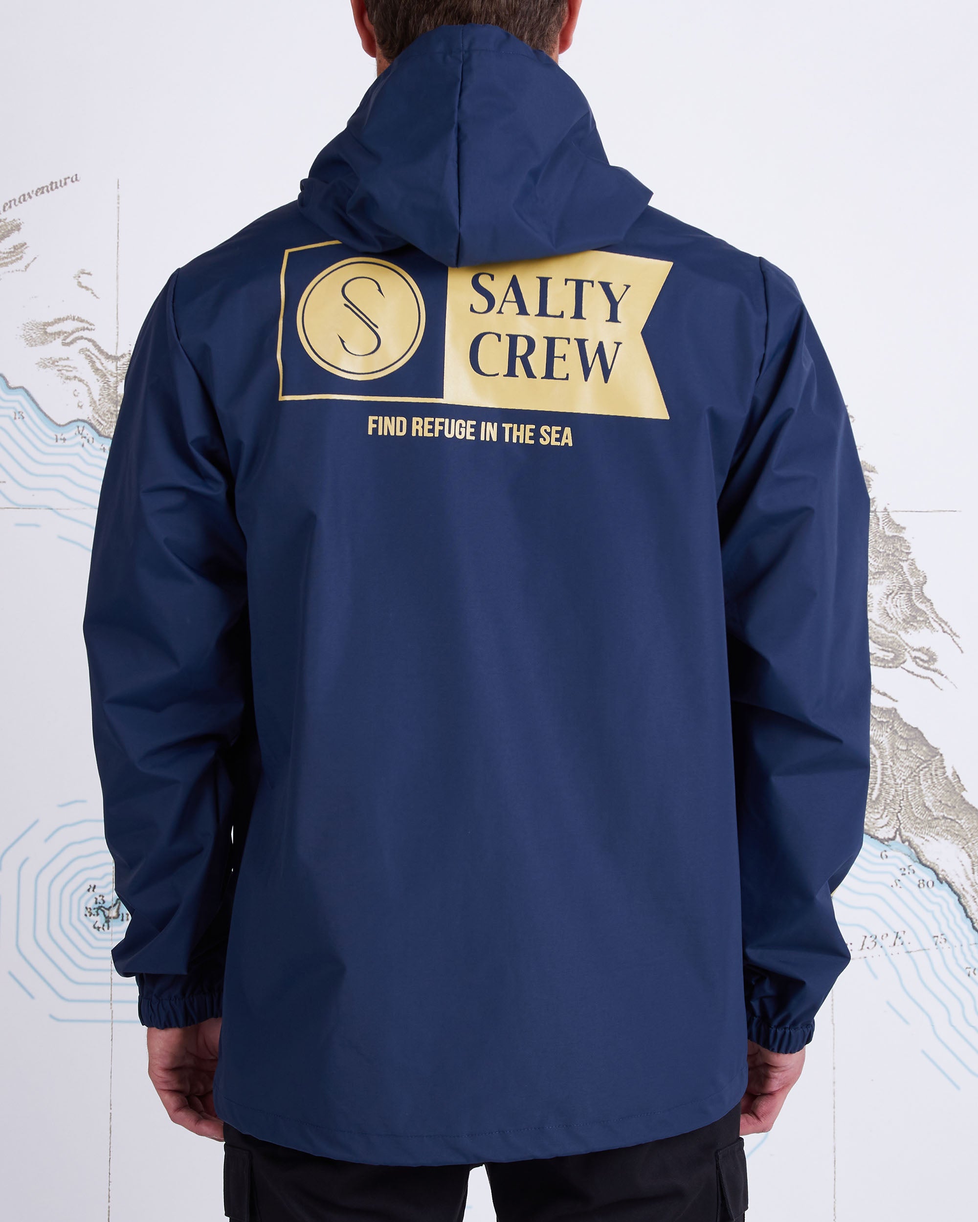 ALPHA SNAP JACKET - Navy | Salty Crew AU – Salty Crew Australia