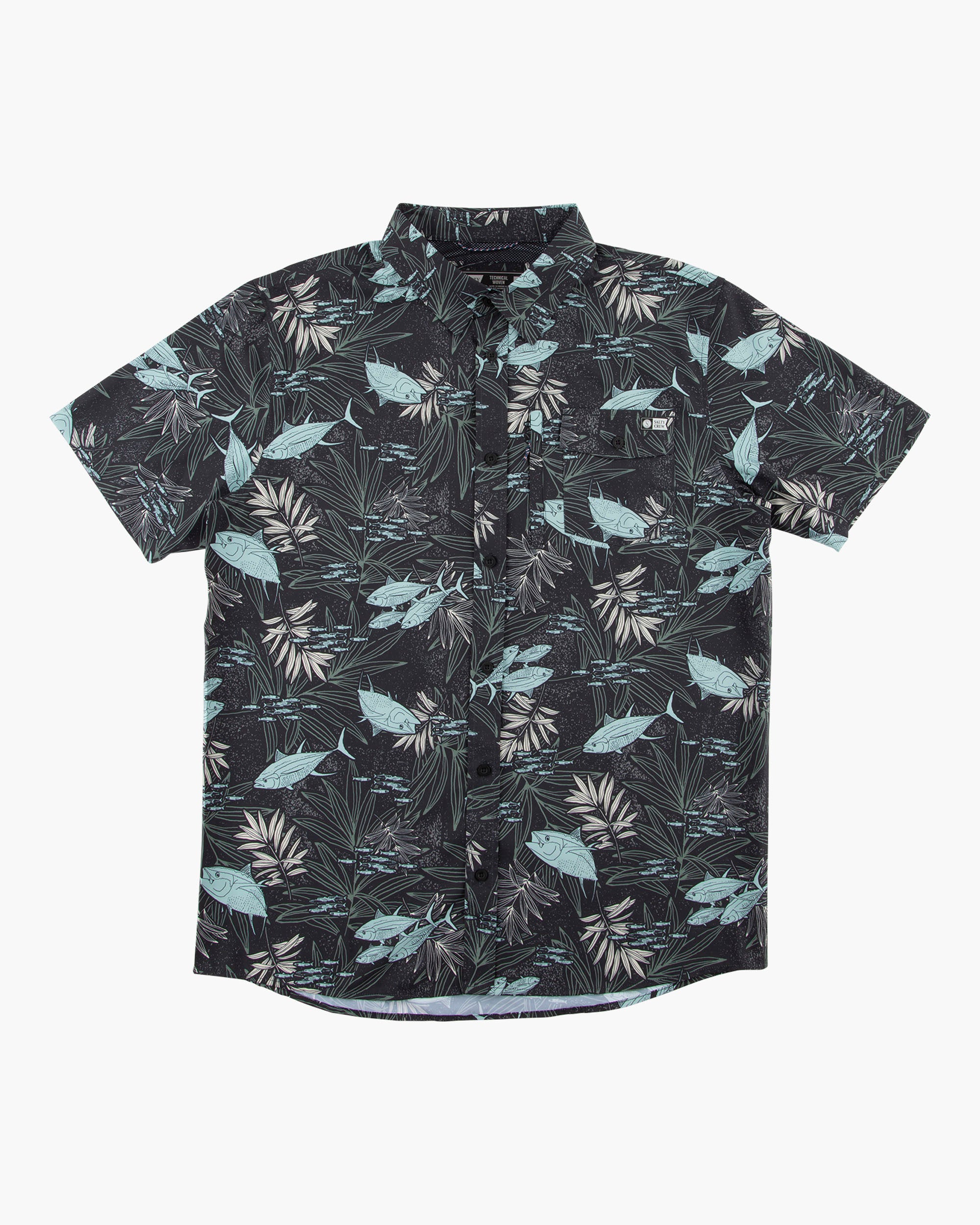 PINNACLE SS WOVEN - Charcoal | Salty Crew Australia